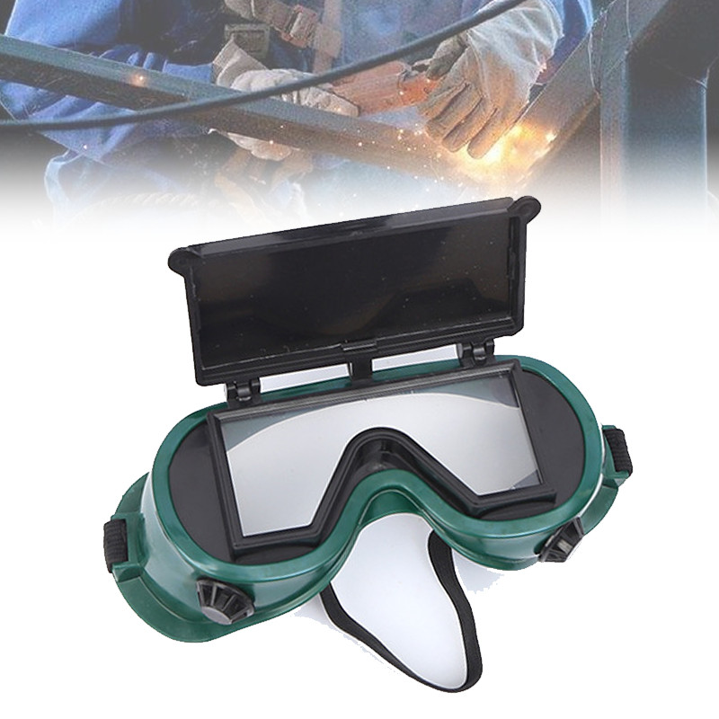 Jual 【BARU】Kacamata Goggle Las Bulat Doubl / Kacamata Pengaman Las ...