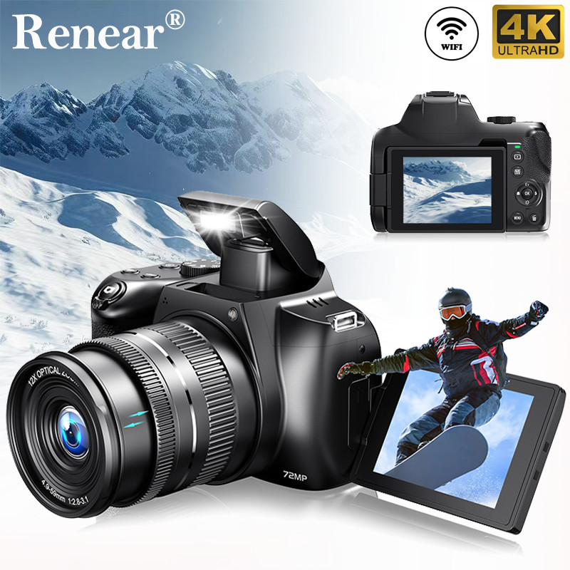 Jual 4K Digital Camera Professional photography 12X Optical Zoom 72MP ...