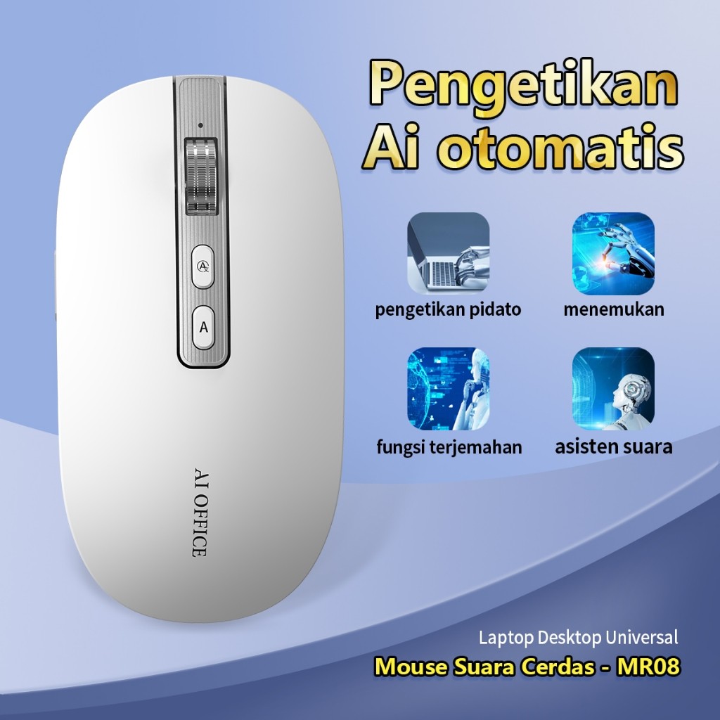 Jual RULINK MR08 Mouse AI Cerdas Pengenal Suara Wireless and bluetooth ...