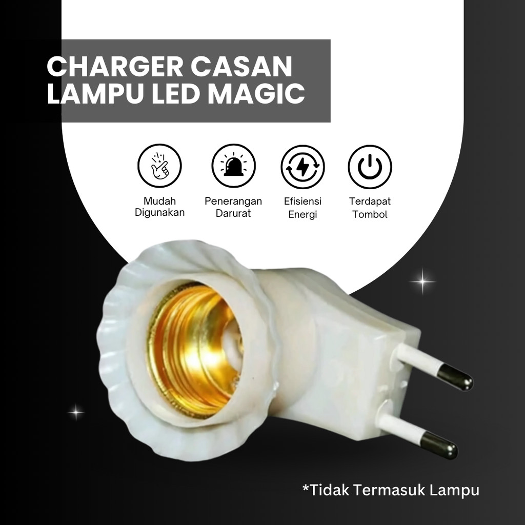 Jual Charger Lampu Magic Intelligent Emergency Lamp On Off Casan Lampu ...
