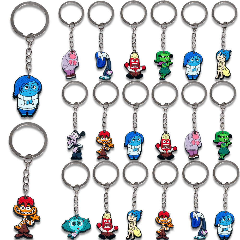 Jual 10Pcs Disney Inside Out 2 Keychains for Kids Birthday Party Favors ...