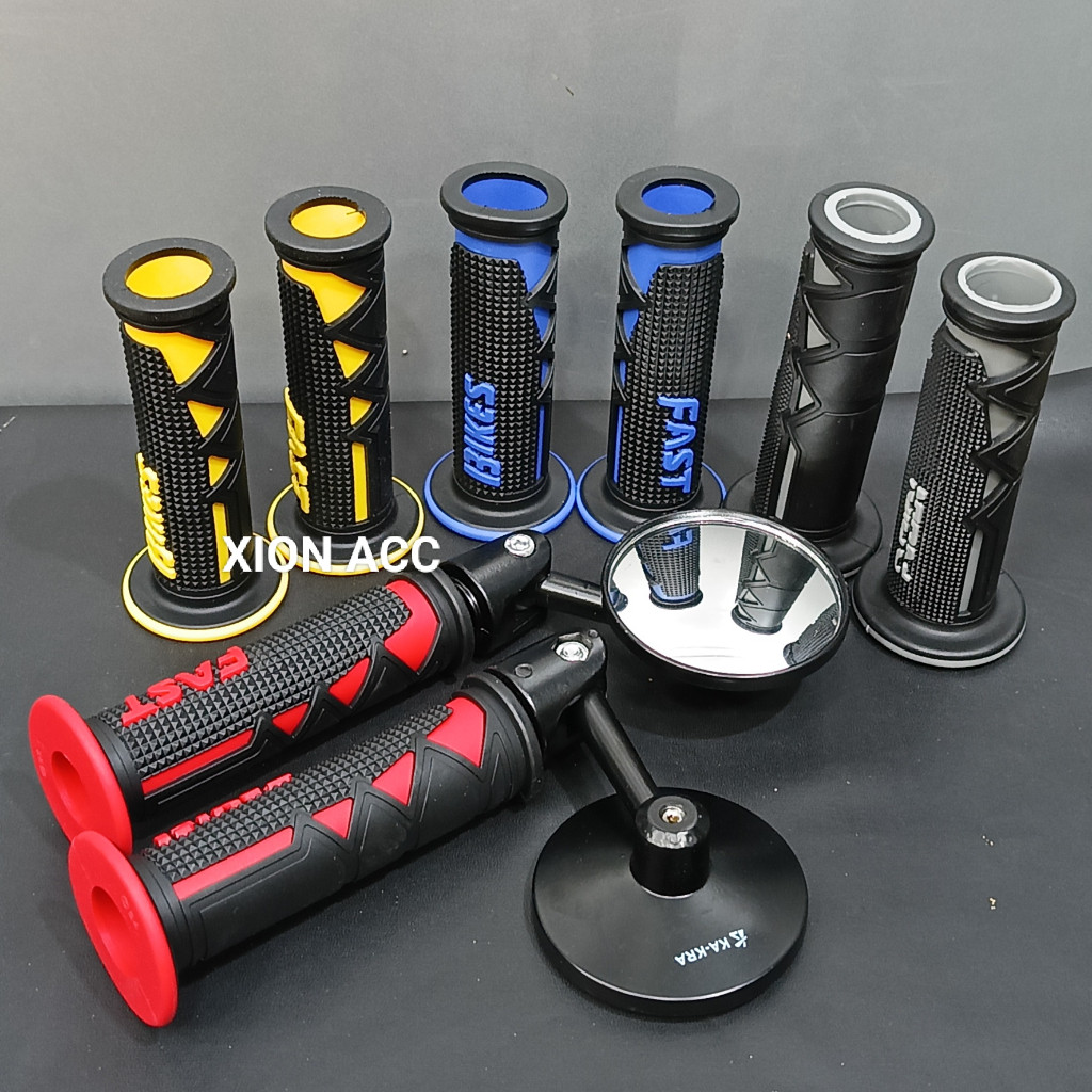 Jual Paket Variasi Spion Jalu Cembung+Handgrip Shark universal beat ...