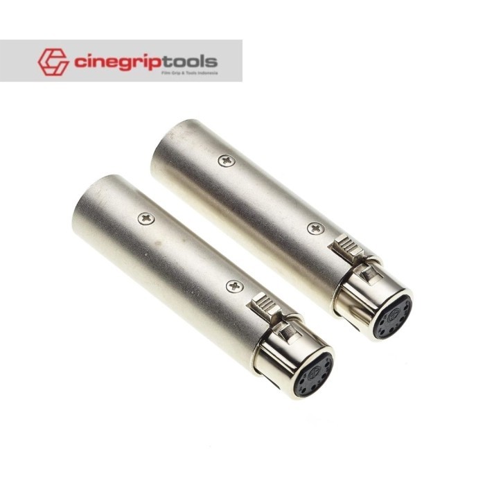 Jual 3 Pin Male XLR To 5 Pin Female Converter Audio Adapter Connector ...