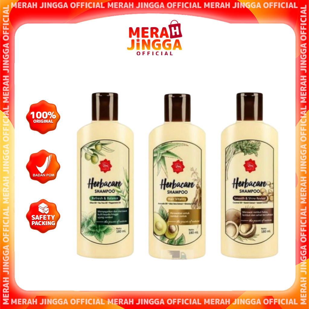 Jual Viva Herbacare Shampoo 180ml | Merah Jingga Official | Shopee ...