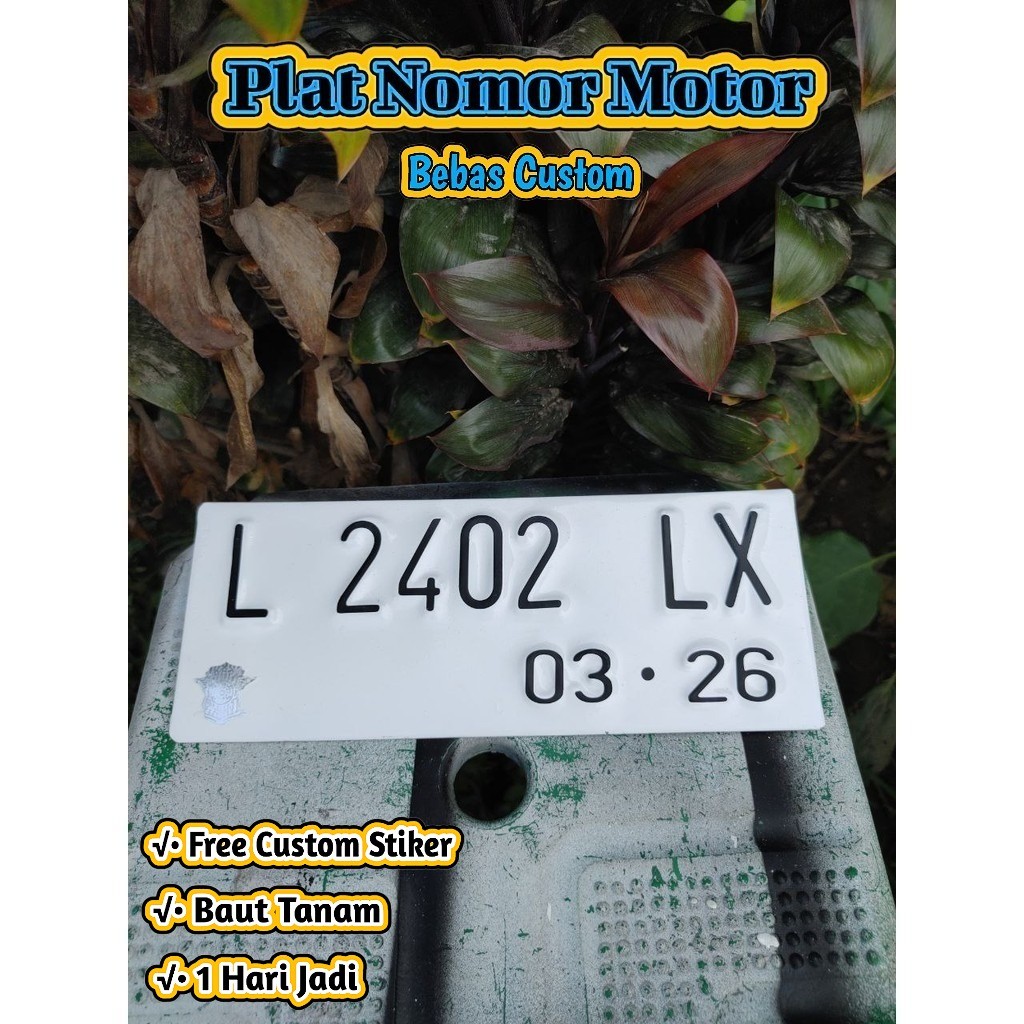 Jual Plat Custom Nomor Motor | Shopee Indonesia
