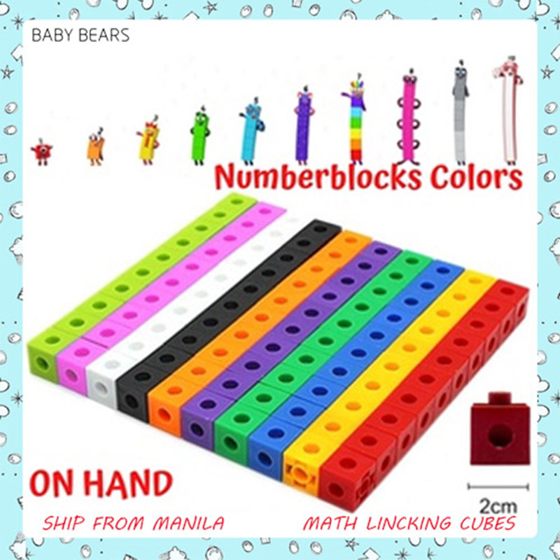 Jual 100pcs 2cm Math Linking Cubes Blocks Snap Cubes Link Cubes Link ...
