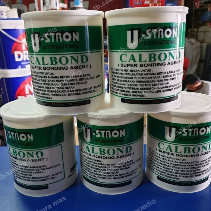 Jual U-stron calbond lem perekat beton /super bonding agent kemasan 5 ...