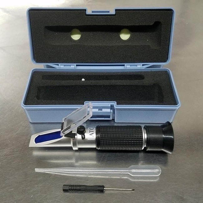 Jual Refraktometer Gula 90% Refractometer Brix 0-90 Sirup Cairan Manis Tebu | Shopee Indonesia