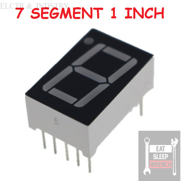 Jual Seven Segment LED 7 Segmen 1 inch Merah 1 digit common 1inch ...