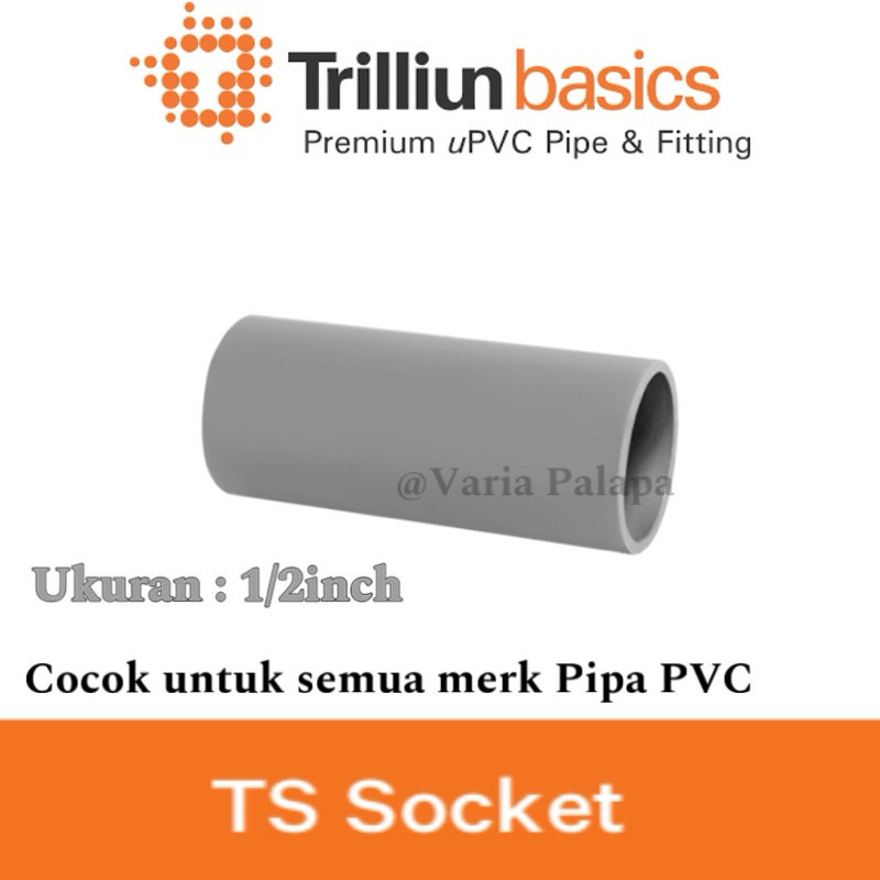 Jual SOK SHOCK PIPA TRILIUN PVC SOCKET SOK 1/2'' ||SHOCK PIPA PVC ...