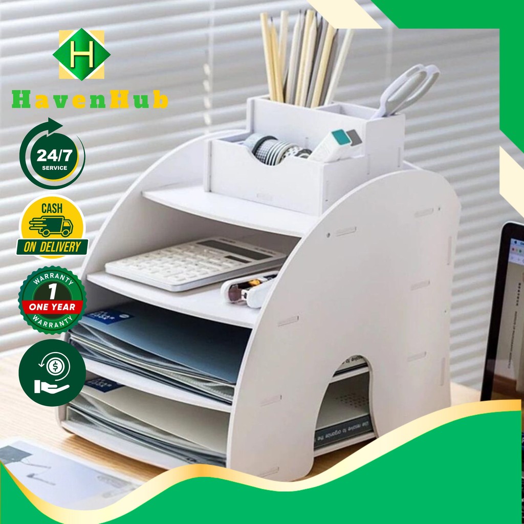 Jual HavenHub - Rak Meja 3 Tingkat Vintage Minimalis Multifungsi Desk ...