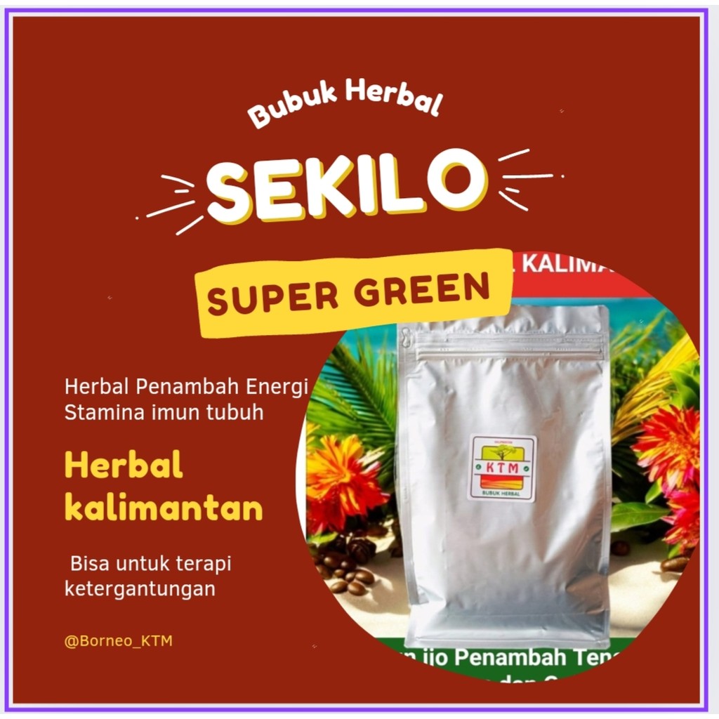 Jual TEPUNG NANOS SEKILO HERBAL DAUN IJO minuman herbal berkualitas ...
