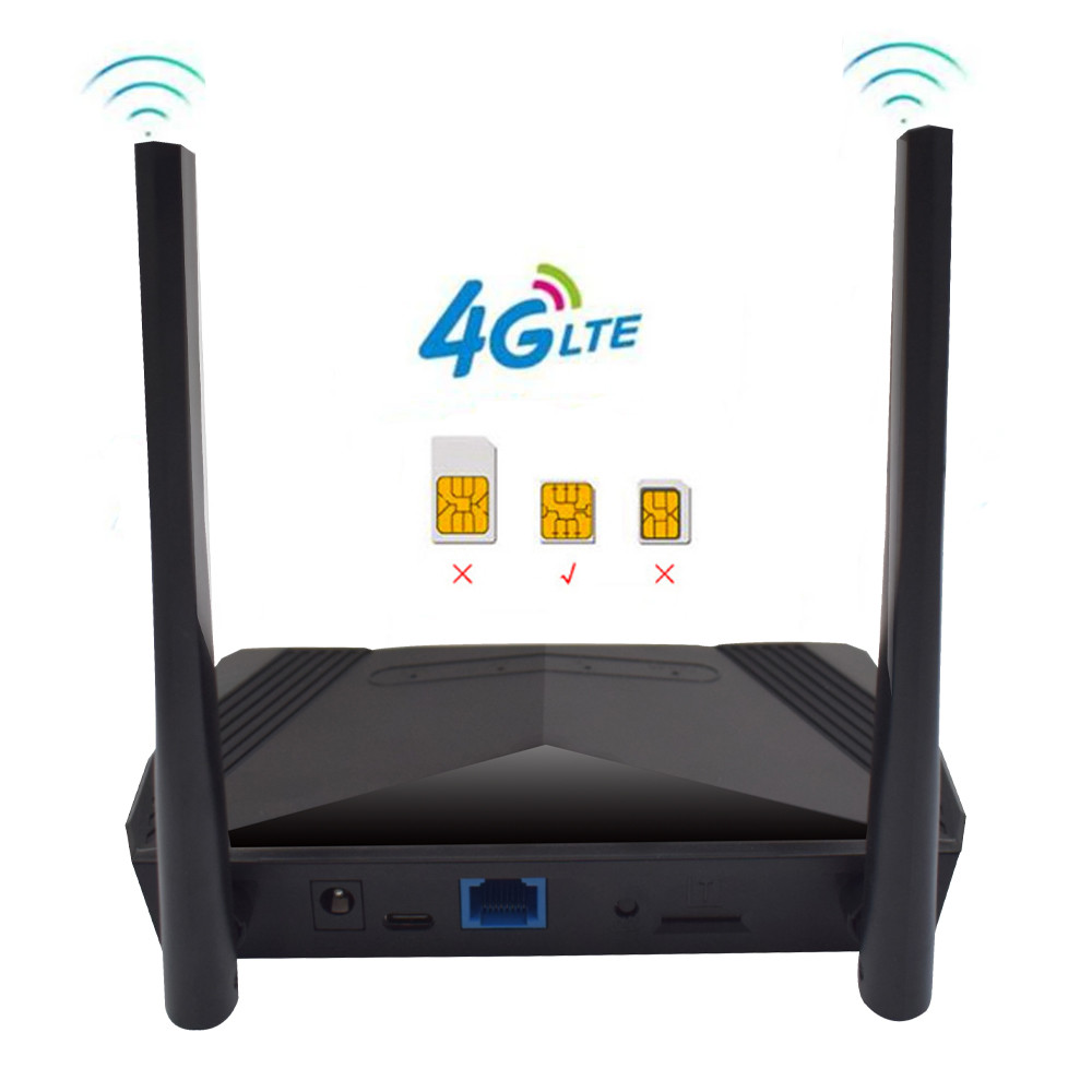 Jual EATPOW External 2 antenna wifi router 4g lte with sim card slot ...