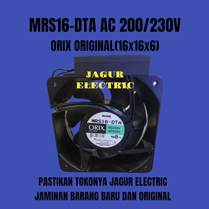 Jual MRS16-DTA 200/230 VAC FAN ORIX ORIGINAL (16x16x6) | Shopee Indonesia
