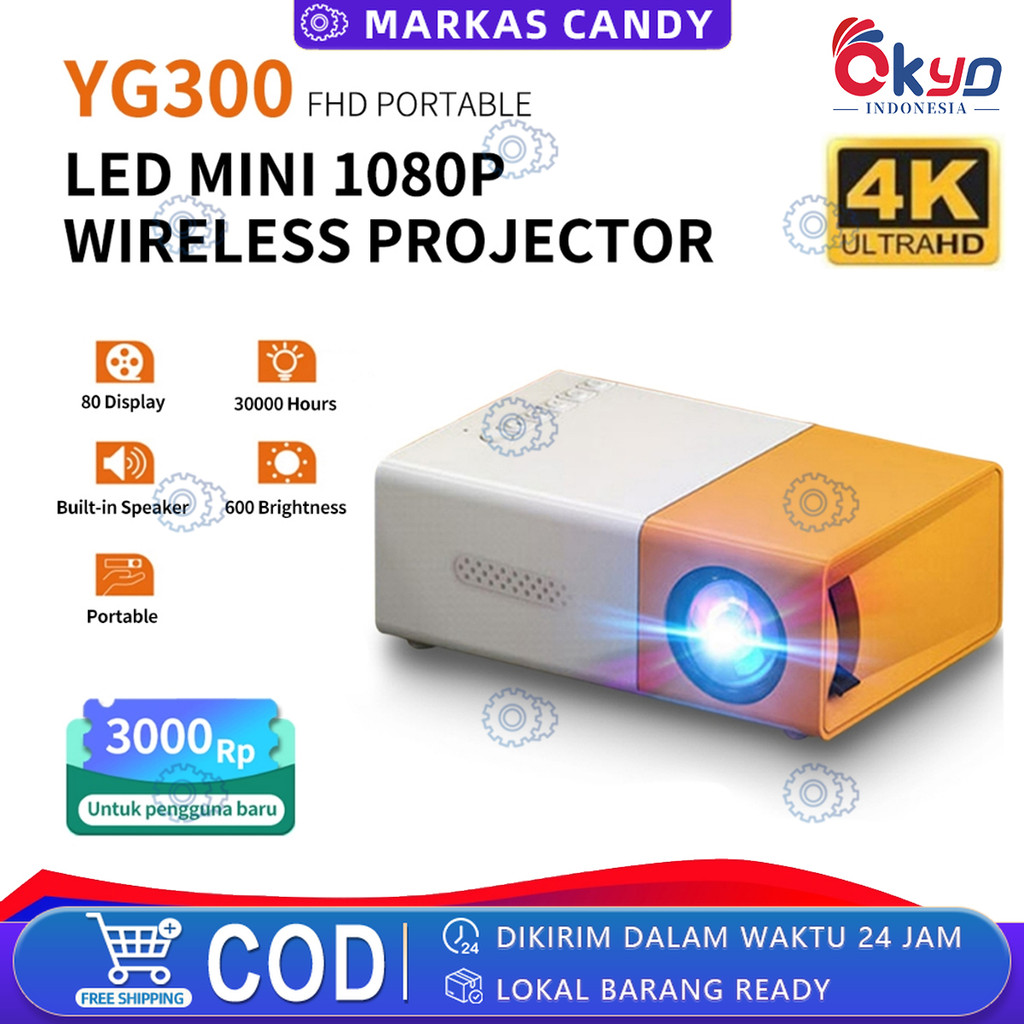 Jual Proyektor mini YG300 Portable Led mini Proyektor hp mini Home ...