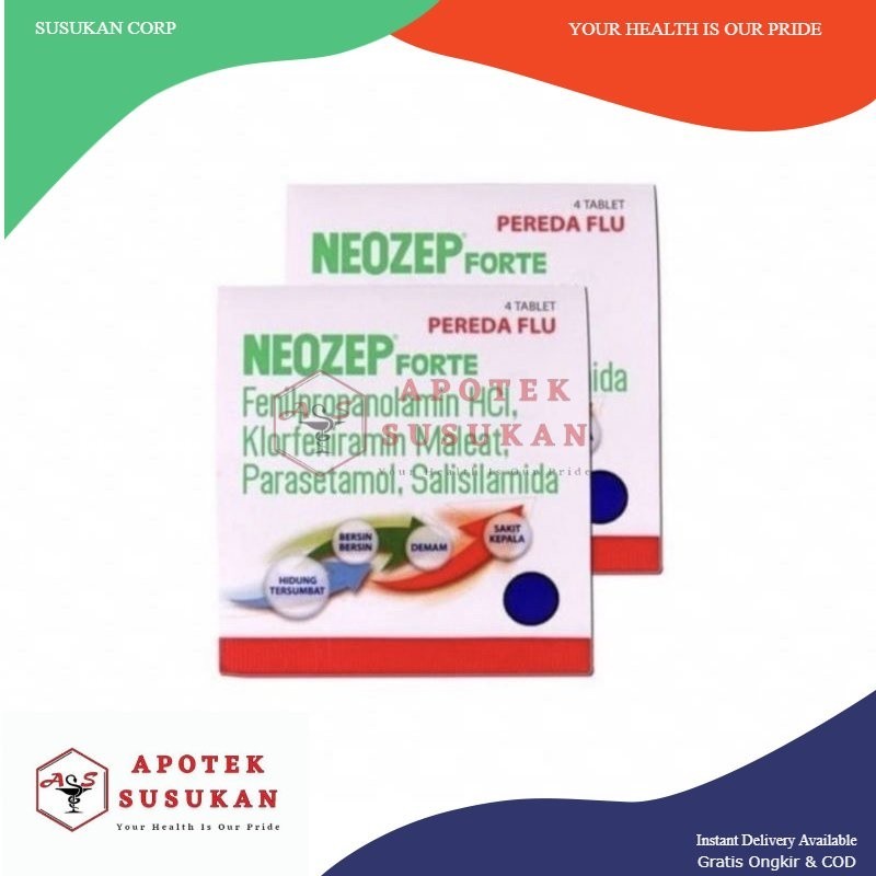 Jual Neozep Forte Strip 4 Tablet ( Obat Flu Dewasa) | Shopee Indonesia