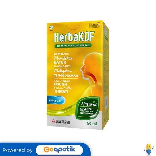 Jual Herbakof Sirup Obat Batuk Rasa Strong Mint 60 Ml Botol | Shopee ...