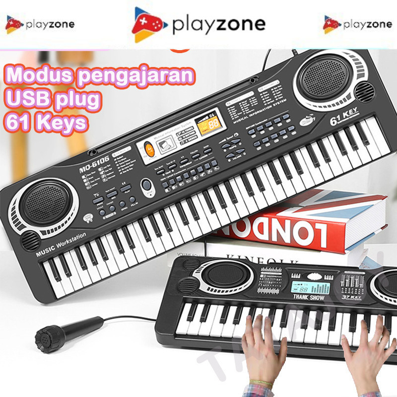 Jual Keyboard Piano Anak Digital Elektrik 61 Keys Pioano Keyboard ...