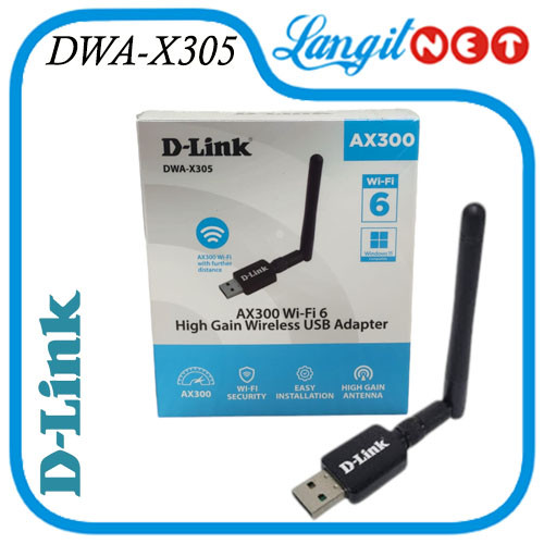 Jual D LINK DWA X305 AX300 HIGH GAIN Wi-Fi 6 USB ADAPTER | Shopee Indonesia