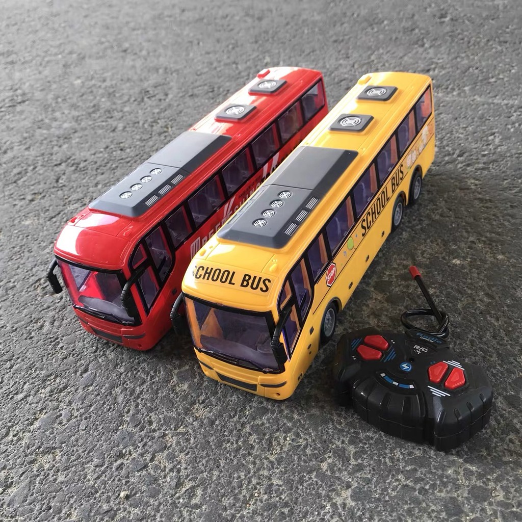 Jual Rc Car Bus Model 1/30 Large School Bus with Light Remote Control ...