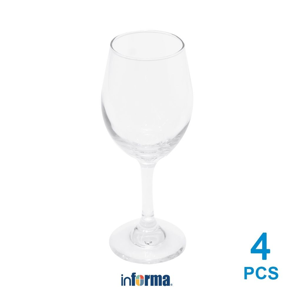 Jual Informa Libbey 325 ml Set 4 Pcs Gelas Wine Gelas Kaca Beling Wine ...