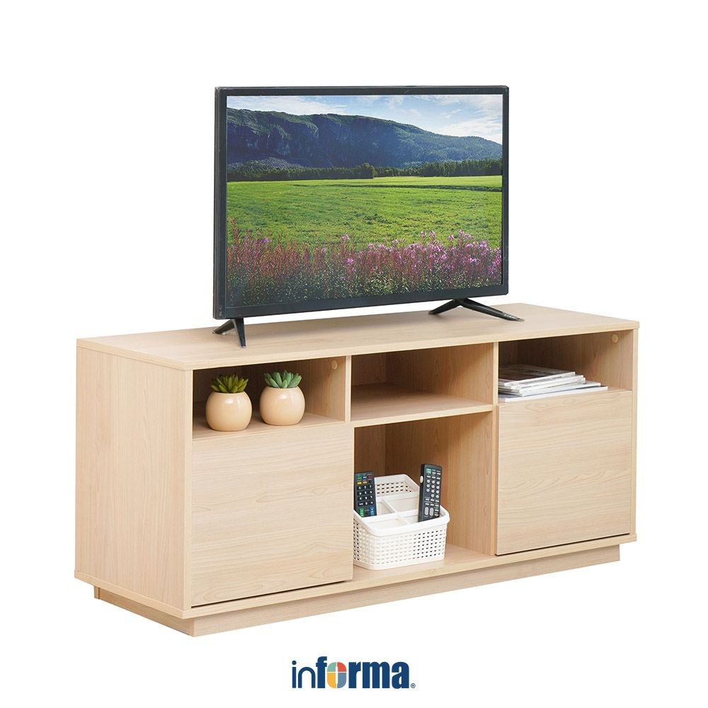 Jual Informa Rana Rak Tv - Cokelat Maple Tv Stand Furnitur Indoor Rumah ...