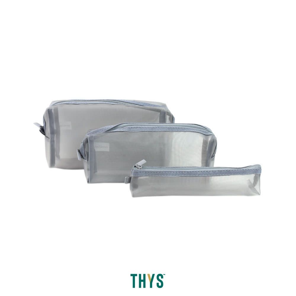 Jual Informa Set 3 Pcs Pouch Travel Mesh - Abu Abu | Shopee Indonesia