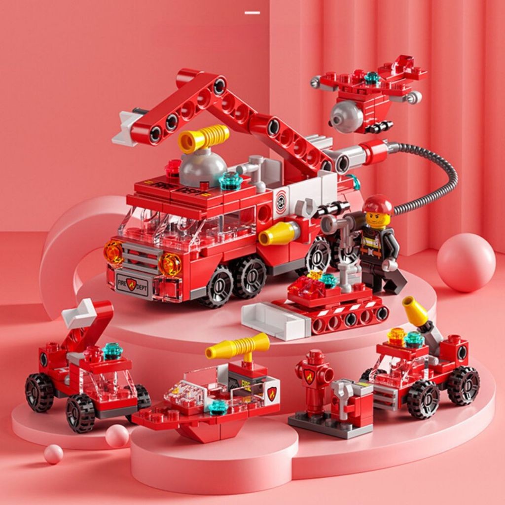 Jual JB - DIY Mini Bricks Mobil 6in1 Kendaraan Toys Mainan Nano 3D ...