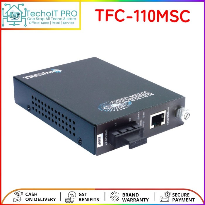 Jual Trendnet TFC-110MSC 1SC Port Fiber MultiMode Converter | Shopee ...