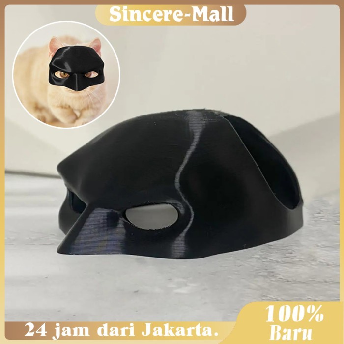 Jual Topeng Batman Untuk Kucing Cetak 3D Half Face Cat Mask Topeng ...