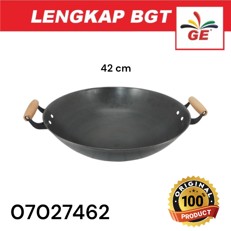 Jual Wajan Besi Gagang Kayu Ukuran 42 cm - 07027462 | Shopee Indonesia