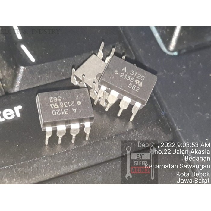 Jual HCPL3120 A3120 HCPL 3120 hcpl3120 OPTOCOUPLER ic dan mosfet dioda ...