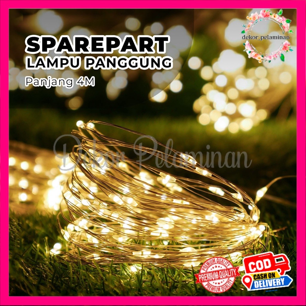 Jual Sparepart Lampu Panggung Akrilik LED Tumblr Kawat String Light 4 ...