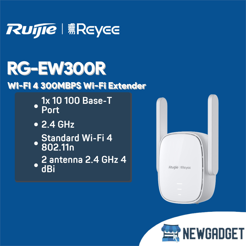 Jual RUIJIE REYEE RG-EW300R WI-FI 4 300MBPS WI-FI EXTENDER | Shopee ...