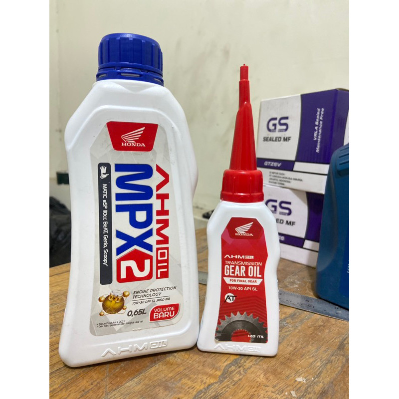 Jual Oli Mpx2 650ml + Gardan Ahm 120ml Paket Oli Mesin Motor Honda Mpx ...