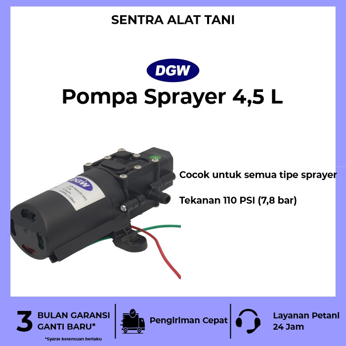 Jual Dinamo Pompa Sprayer DGW Elektrik 110psi 4,5 L Original Tangki ...