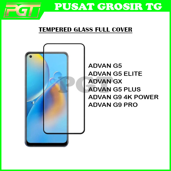 Jual TEMPERED GLASS FULL COVER ADVAN G5 G5 PLUS G5 ELITE GX G9 4K POWER ...