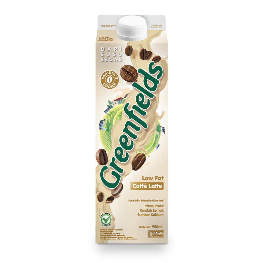 Jual [Special Price] Greenfields Fresh Milk Caffe Latte 950 mL - Susu ...