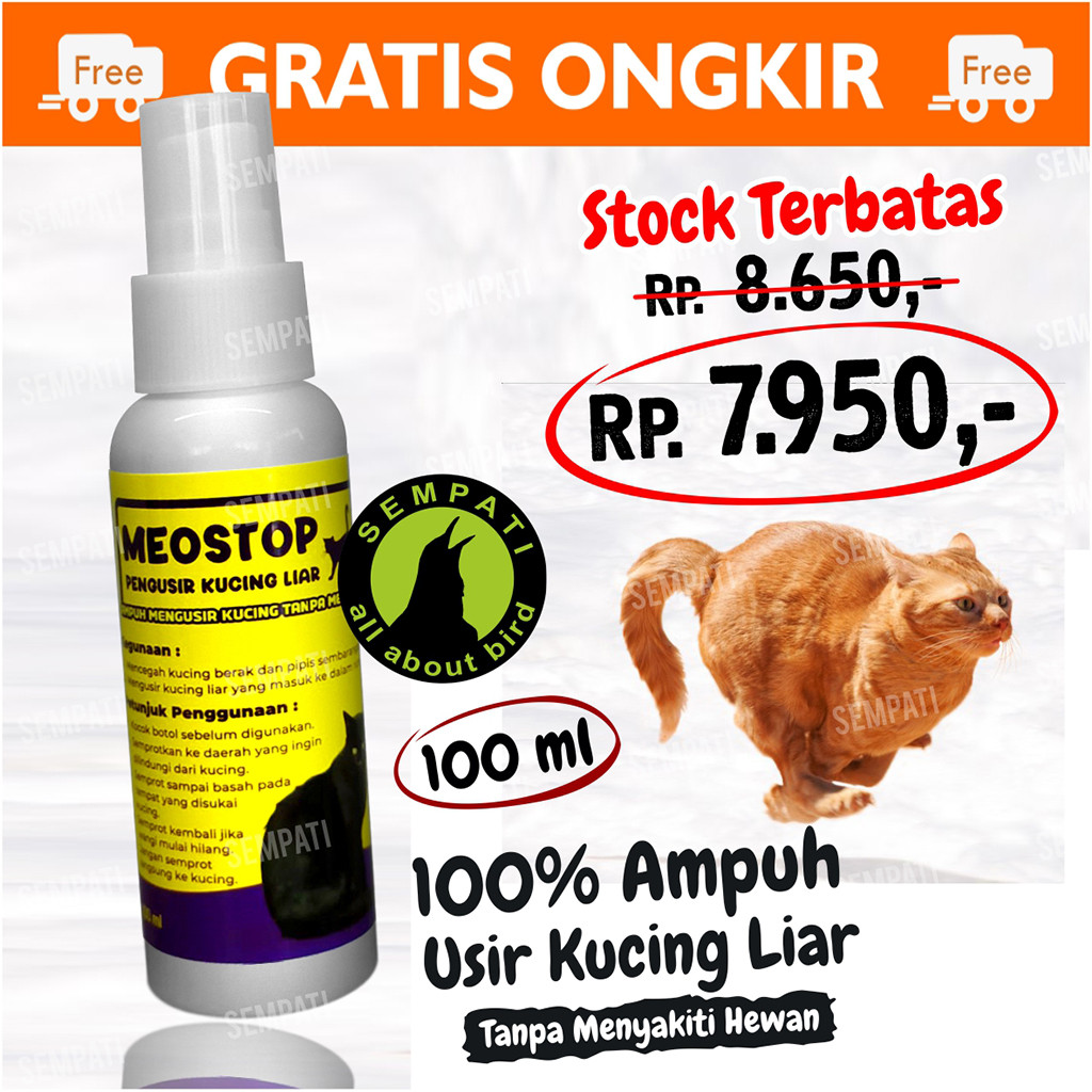 Jual SEMPATI Cairan Untuk Mengusir Kucing Liar Semprotan Pengusir Usir ...