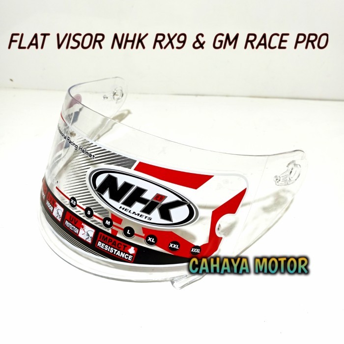Jual KACA HELM NHK RX9 FLAT VISOR ORIGINAL - Putih | Shopee Indonesia