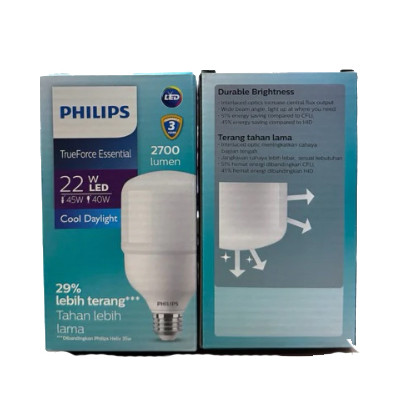Jual Lampu Led Philips 22w 22 watt Essential Trueforce led | Shopee Indonesia
