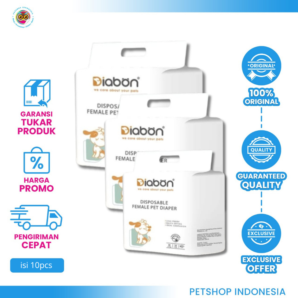 Jual Popok Anjing Kucing Betina DIABON X TOBYDEAREST - Diaper Female ...