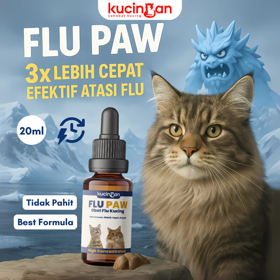 Jual KUCINGAN Kucingan Flu Paw Obat Flu Bersin Pilek Anabul 20ml ...