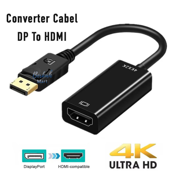 Jual Display Port To HDMI Kabel Converter Antarmuka DP Male ke Female ...