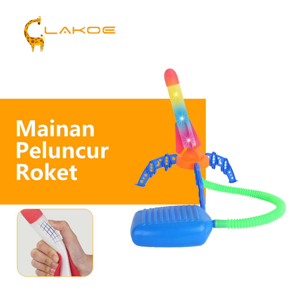 Jual LAKOEOFFICIALMALL Roket Mainan Anak/Roket Terbang/Roket Injak ...