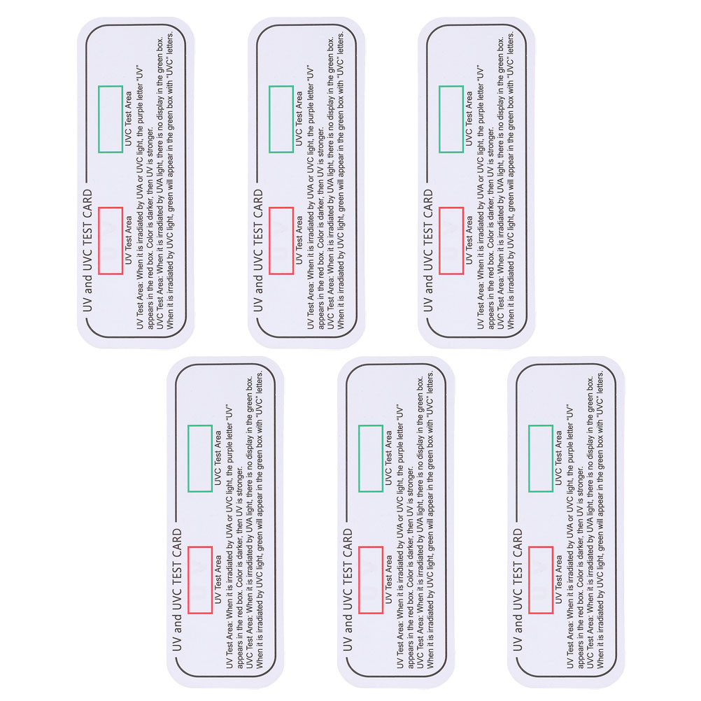 Jual 6 Pcs UV Test Indoor Strip Detection Stickers Uvc Card Identifiers ...