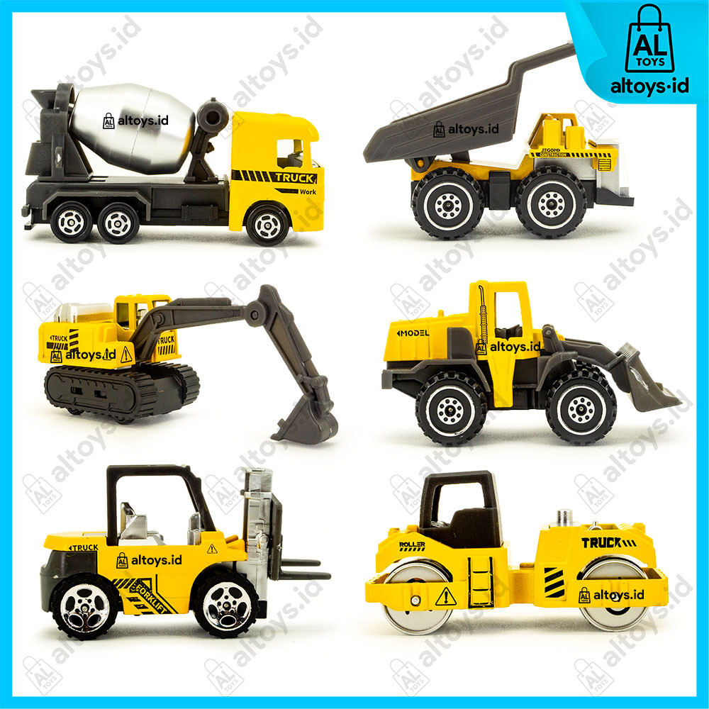 Jual Diecast Kontruksi Truck Molen Exsavator Buildozer Forclip Dum ...