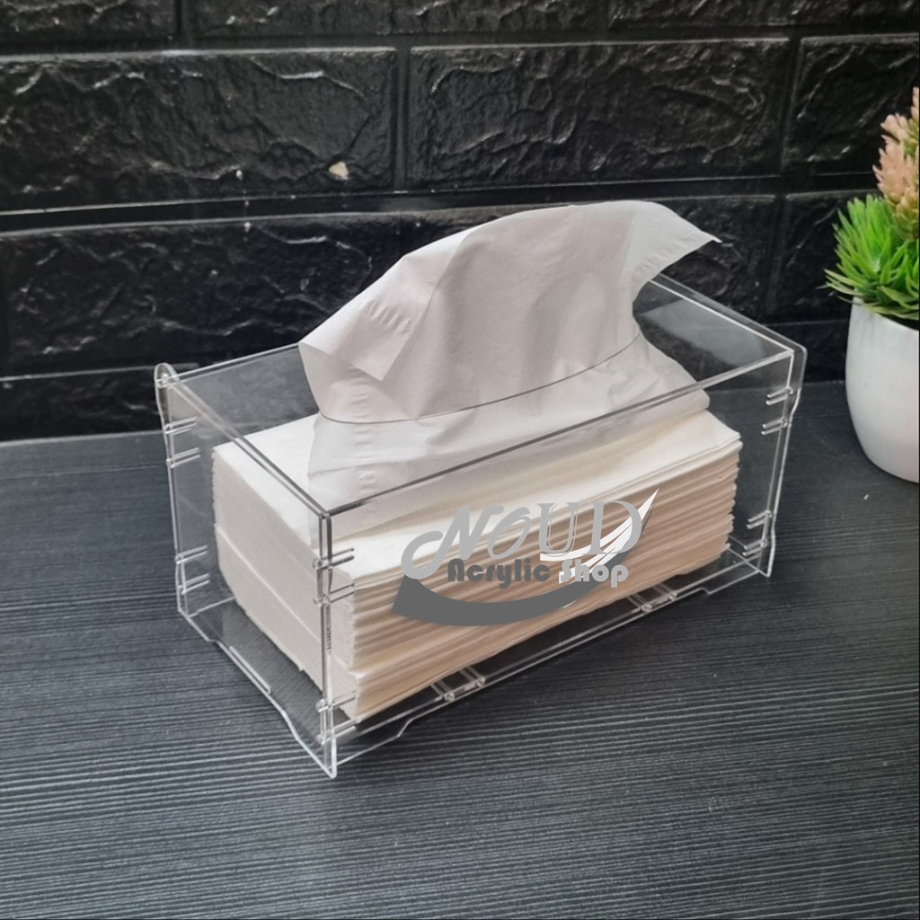 Jual Kotak Tisu Akrilik / Tempat Tissue Acrylic Bening Panjang | Shopee ...