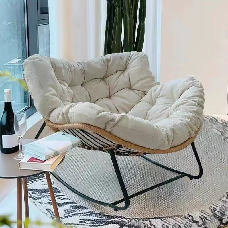 Jual Balcony Single Lazy Sofa Rocking Chair Human Bird Nest Rattan ...