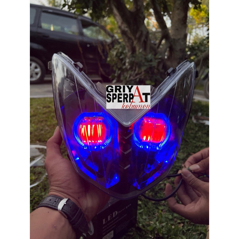 Jual Lampu depan CS1 CS 1 daymaker biled proji 2 lensa | Shopee Indonesia